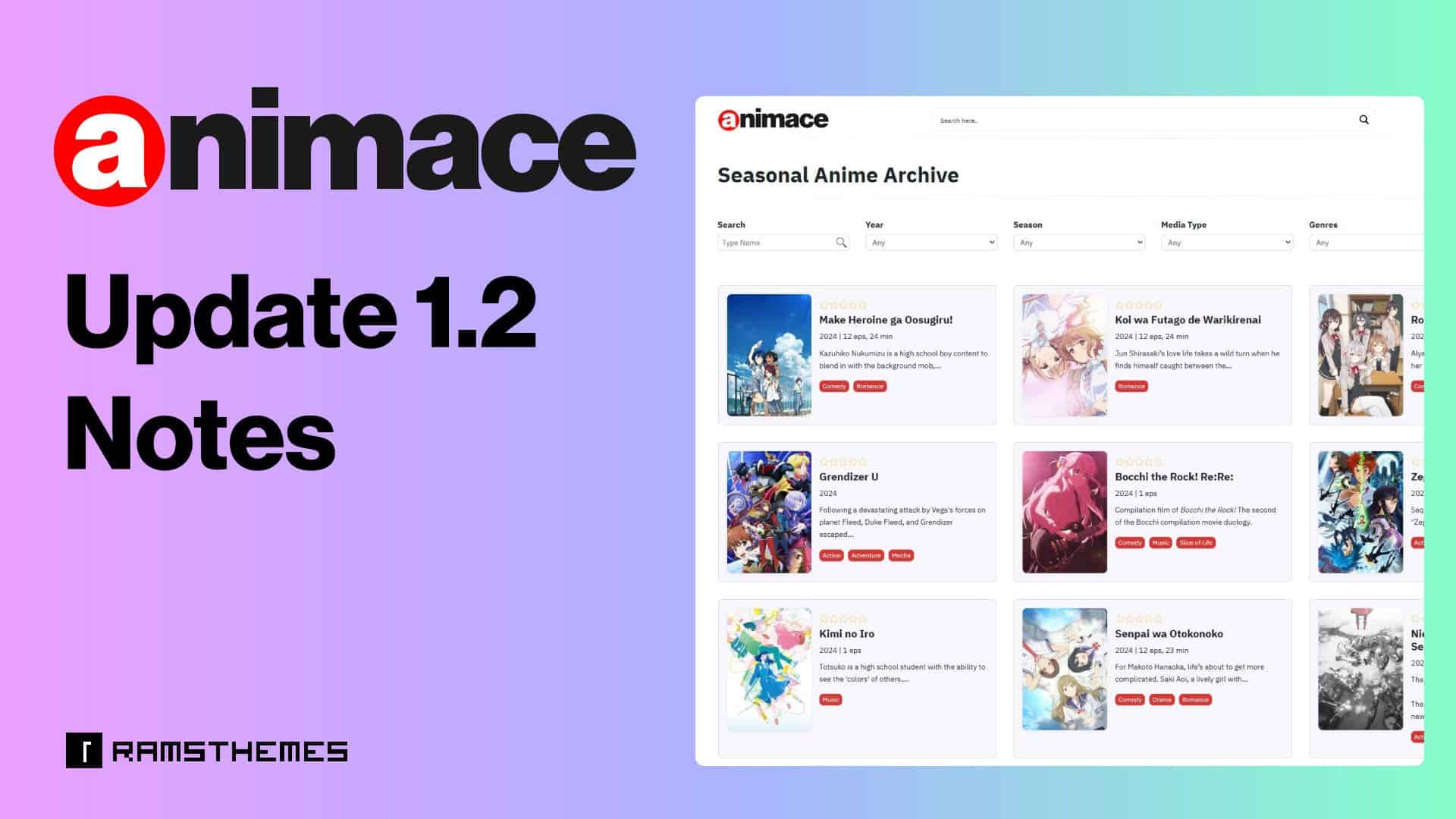 ANIMACE 1.2 Update: Major Enhancements Unveiled