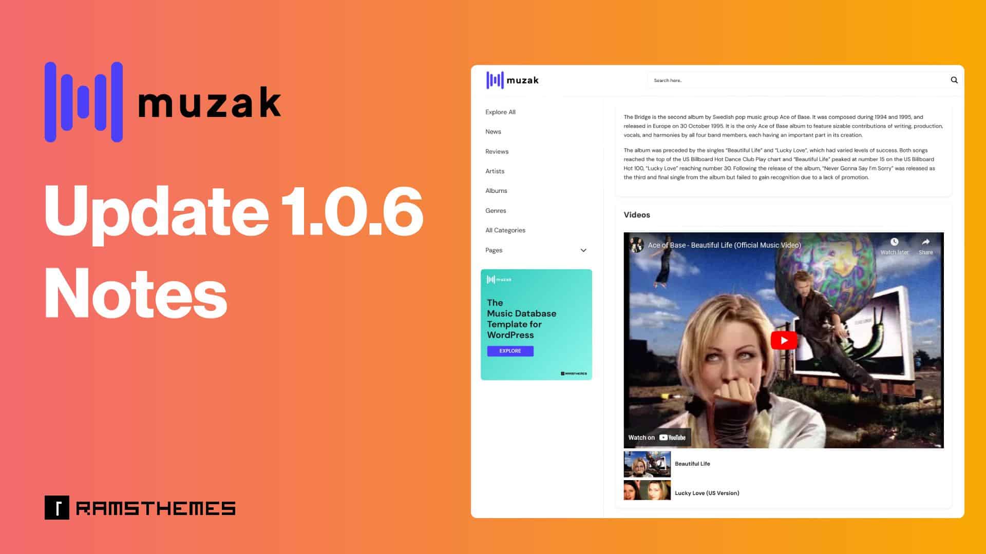 MUZAK 1.0.6 Update Release Notes - RAMSTHEMES